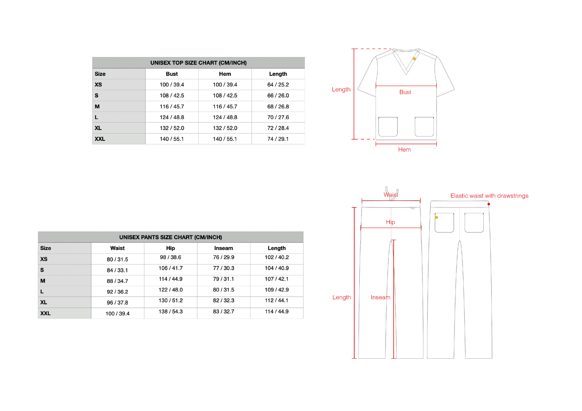 Size chart – nimbs